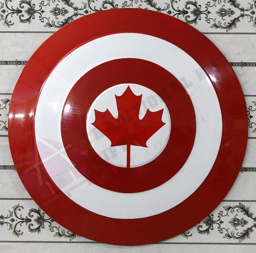 Captain Canada Metal Shield Replica Halloween Medieval Armor Cosplay ...