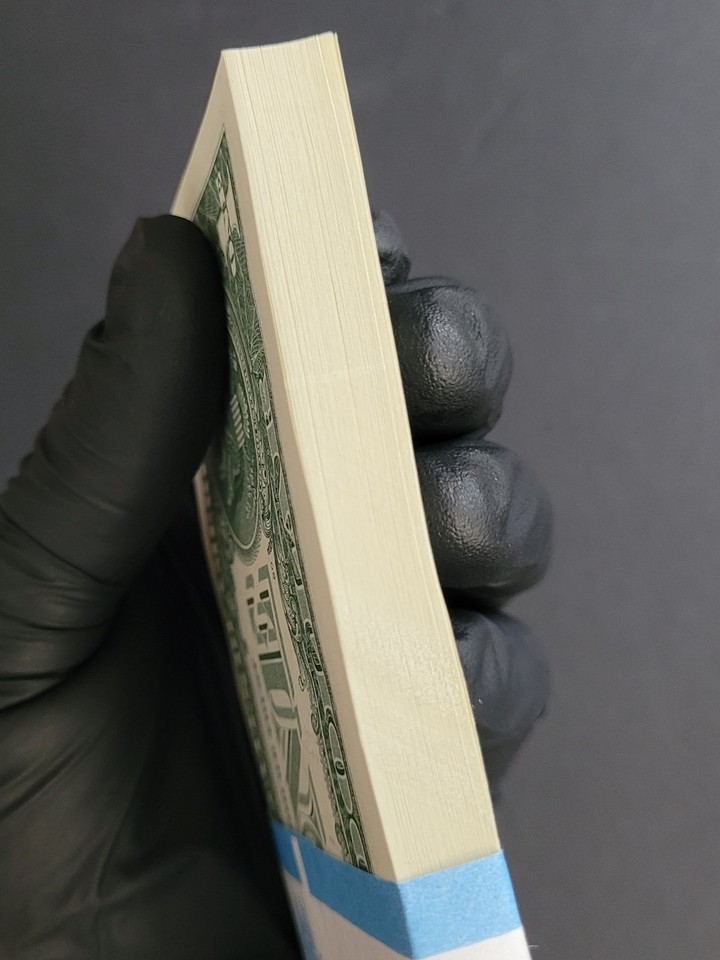 LOT OF 100 NEW $1 DOLLAR BILLS UNCIRCULATED ONE DOLLAR BANKNOTES 2021 ...