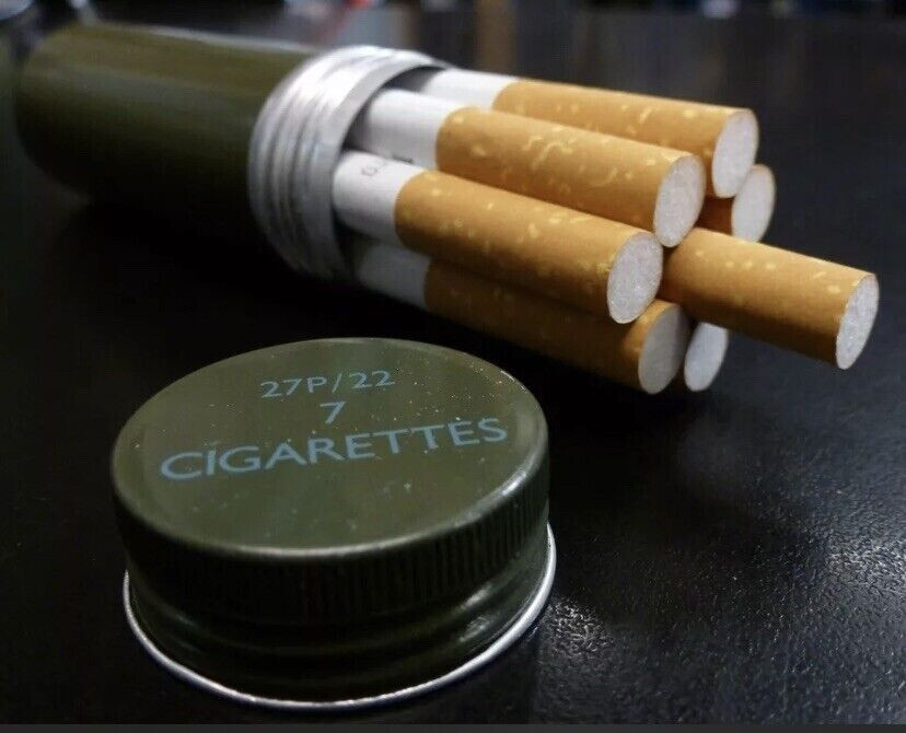 3x WW2 Beadon Survival Cigarettes Metal Tube - Ration - MRE - Storage ...
