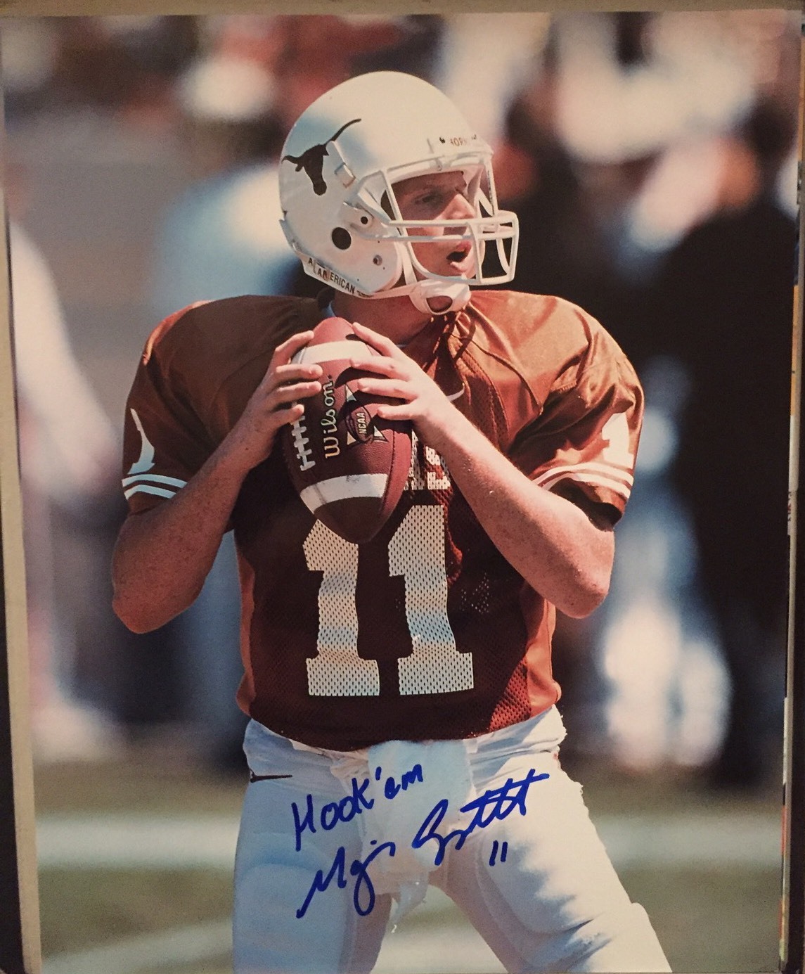 Major Applewhite Signed 16x20 Photo Texas Longhorns UH Cougars | eBay