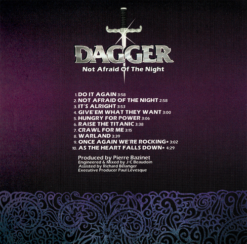 Not Afraid of the Night by Dagger (CD, 2009) for sale online | eBay