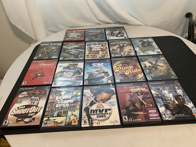 PS2 EMPTY Cases (18) with Manuals (16) | eBay