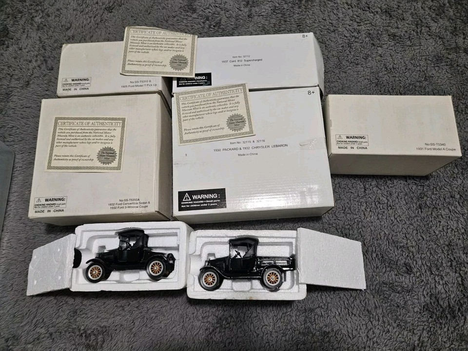 National Motor Museum Mint Lot Of 9 Vehicles W/Boxes & COAs & Ford ...