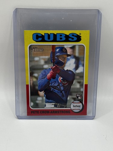 2024 Topps Heritage Mini Pete Crow-Armstrong Chicago Cubs RC 177 | eBay