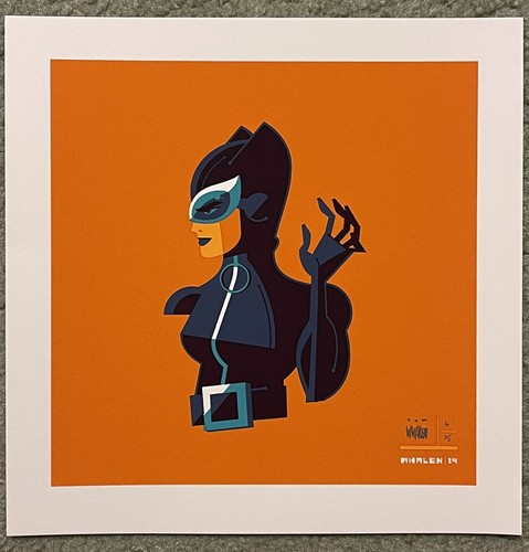 Catwoman Selena Kyle Batman Comic Movie Art Print Poster Mondo Tom ...