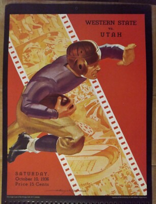 Utah Utes Football Vintage Game Day Football Program Poster 11" x 14 ...