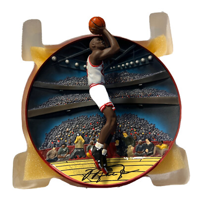 Michael Jordan "Rim Rocker" Legend For All Time Bradford Exchange Plate ...