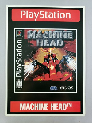 Machine Head -Toys R Us Retail DISPLAY CARD -PlayStation 1 PS1 VidPro ...
