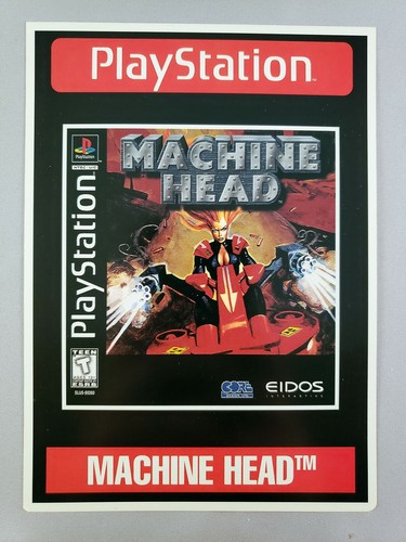 Machine Head -Toys R Us Retail Display Card -PlayStation 1 PS1 VidPro ...