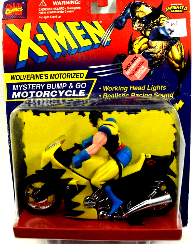 Marvel Comics X-Men Wolverine's Motorized Mystery Bump & Go Motorcycle ...
