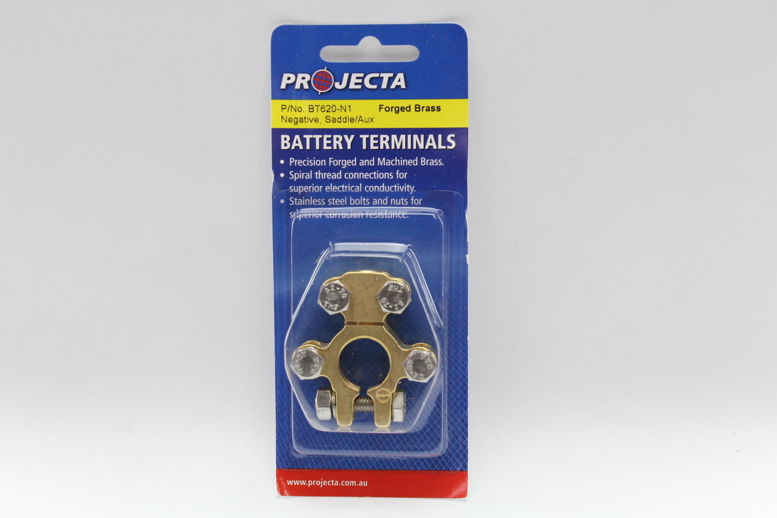 PROJECTA BATTERY TERMINAL BRASS NEGATIVE WITH DUAL AUX INPUTS CABLE 10 ...