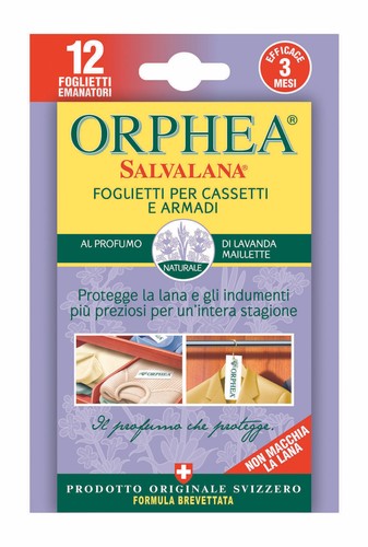 ORPHEA salvalana foglietti per cassetti e armadi al profumo di lavanda 12 fogli | eBay