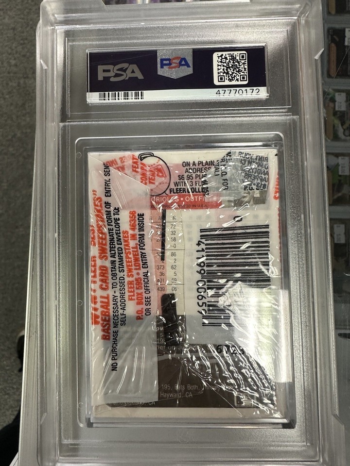 1985 Fleer Baseball Cello Pack Roger Clemens Rookie On Top PSA 9 | eBay