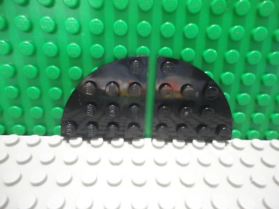 Lego 2 Black 4x4 base plate with rounded corner NEW | eBay