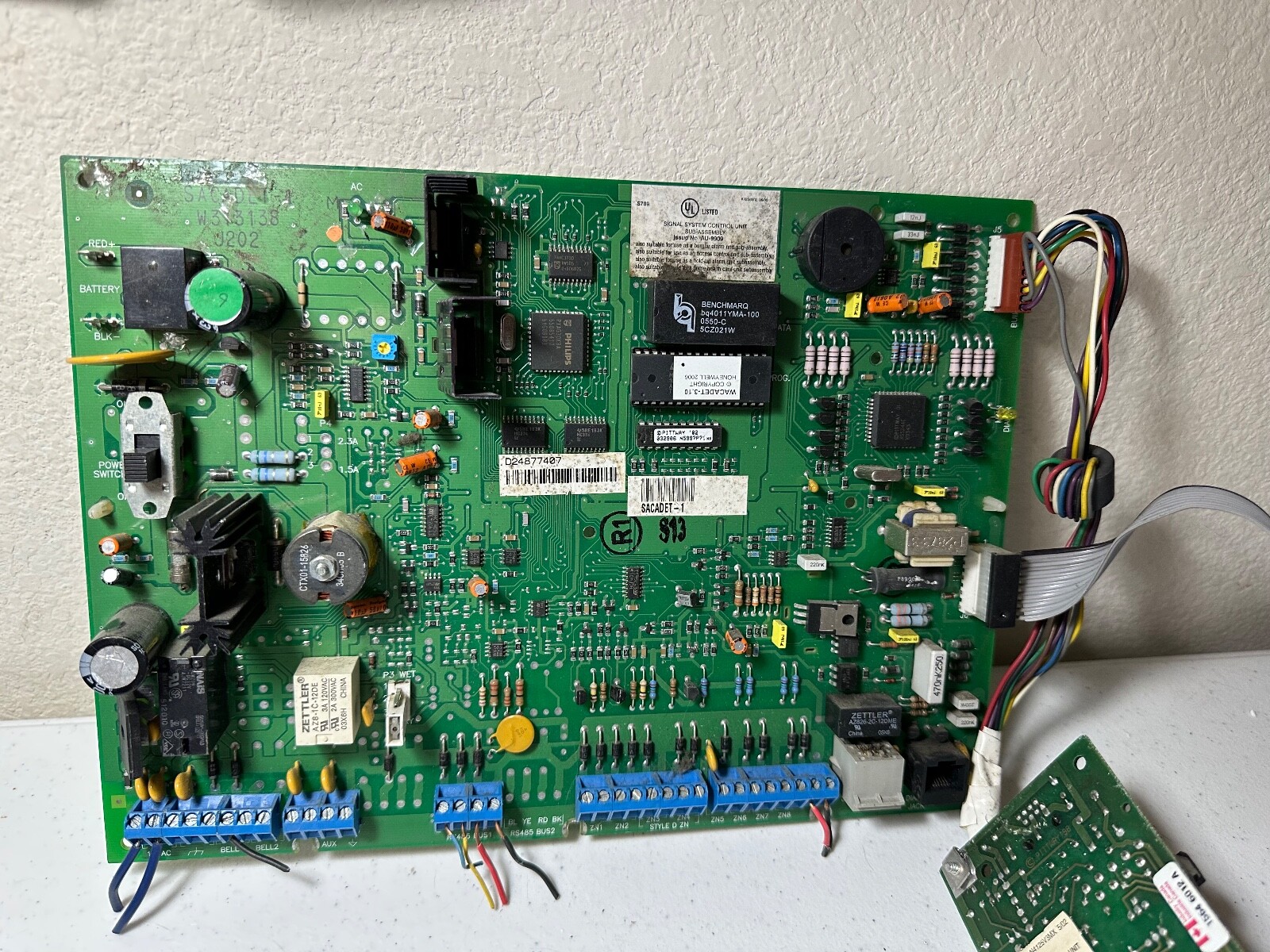 ADT Focus Cadet Security Alarm Control Panel W/ Keypad & Enclosure ...