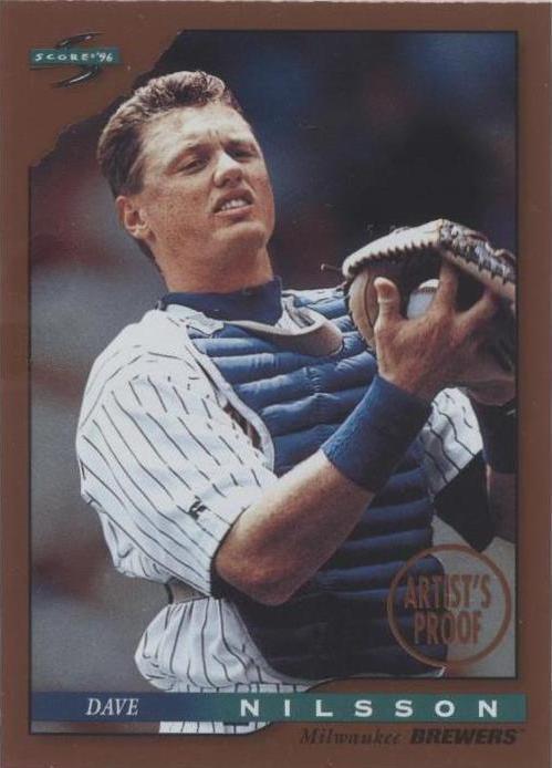 1996 Score - Dave Nilsson #22 Dugout Collection Series 2 Artist's Proof ...