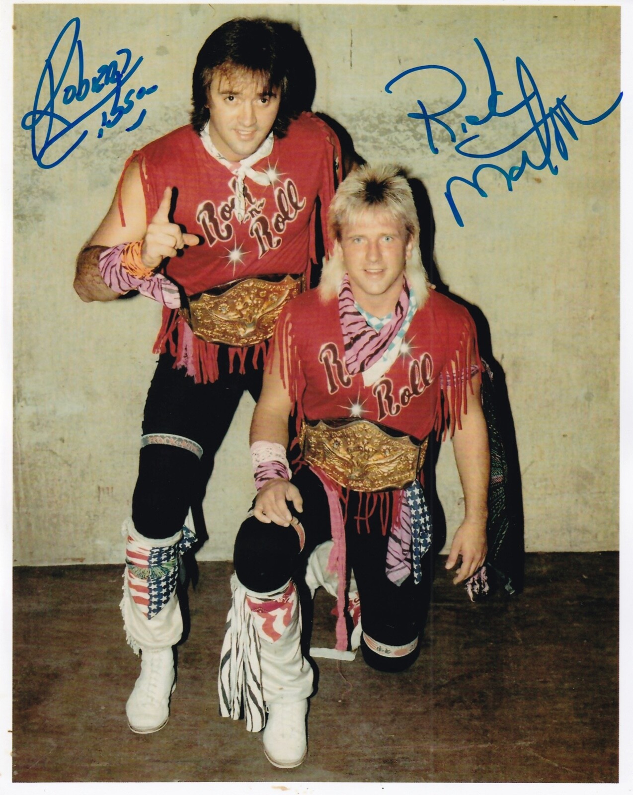 Ricky Morton Robert Gibson Rock & Roll Express Signed 8x10 Wrestling ...