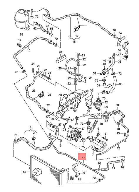 Genuine VW Amarok 2HA 2HB S1B S6B S7A S7B Coolant Hose 2H0122447M | eBay