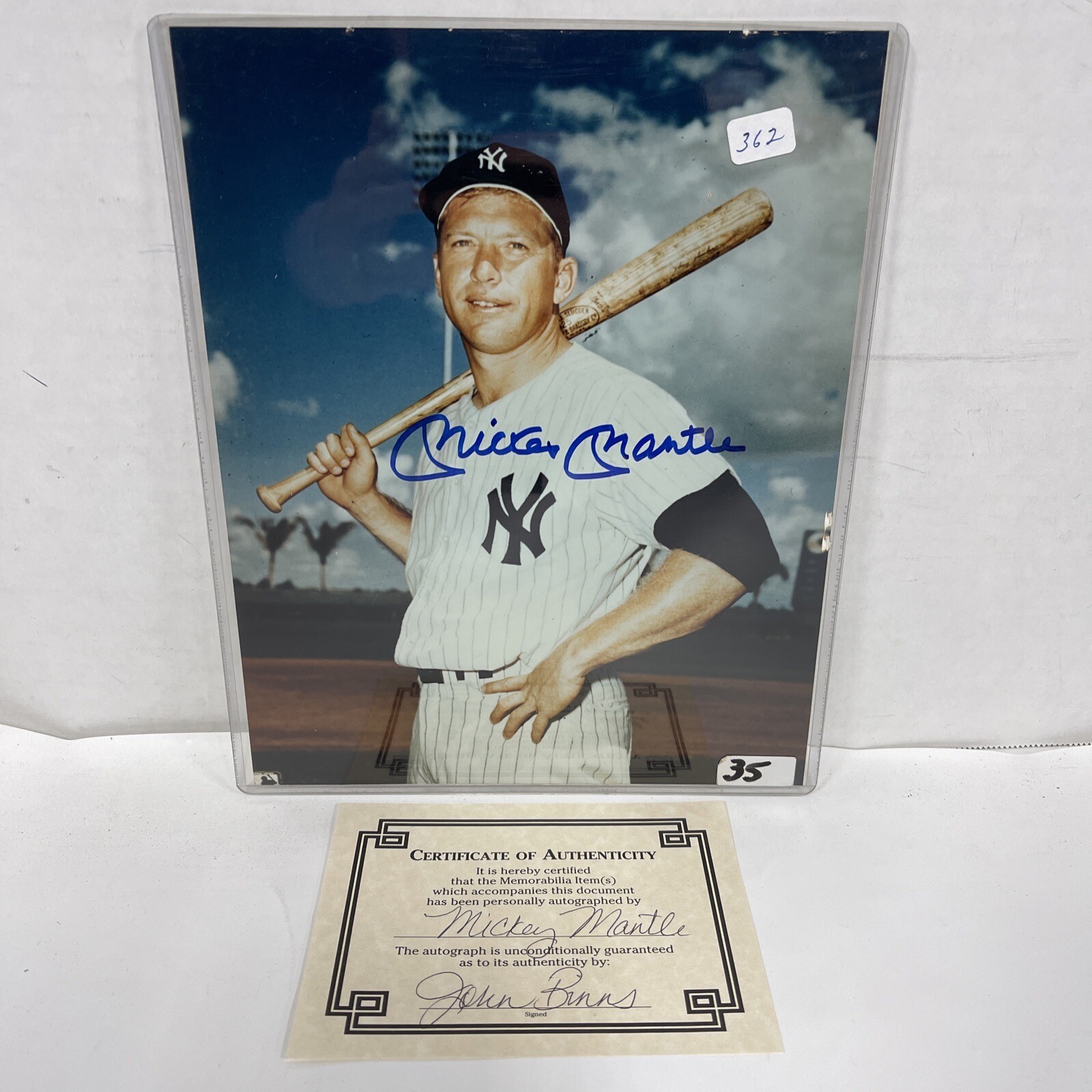 Mickey Mantle authentic autographed 8X10 photograph Signed Signature ...
