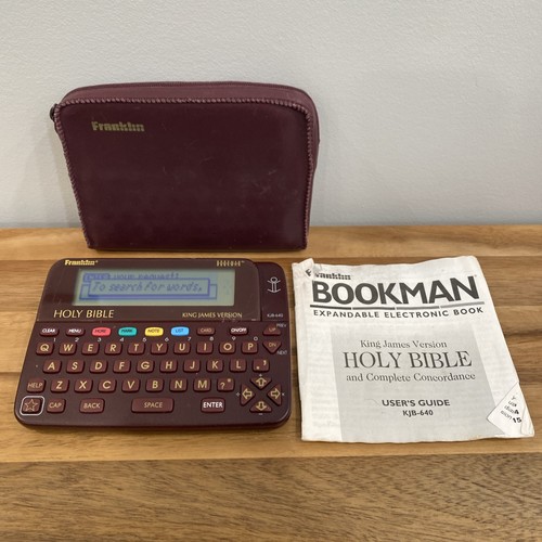 Franklin BOOKMAN KJB-640 Electronic Holy Bible King James Version w ...