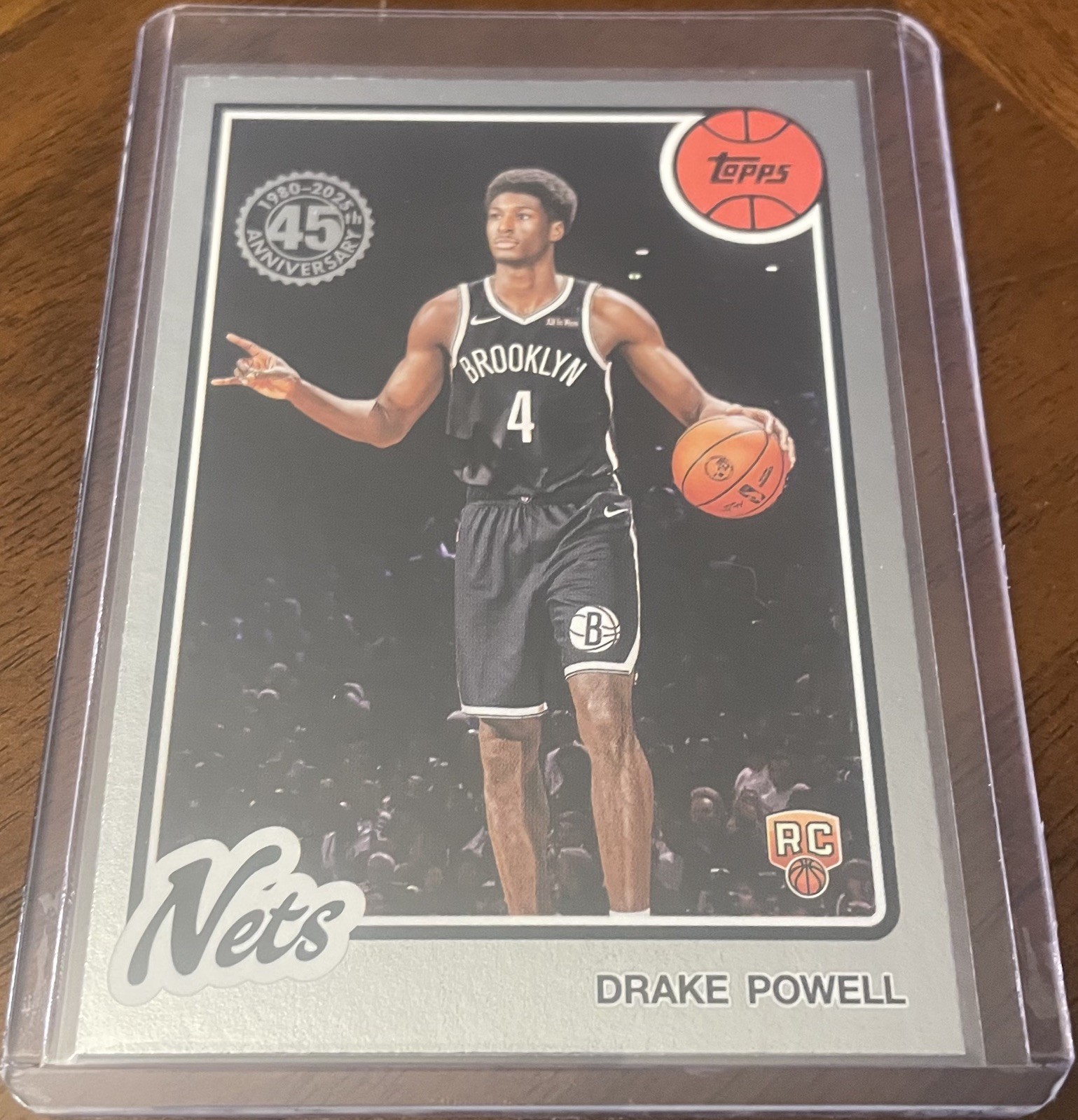 2025 Topps Basketball 45th Anniversary Rookie Drake Powell #80Bk-68 ...