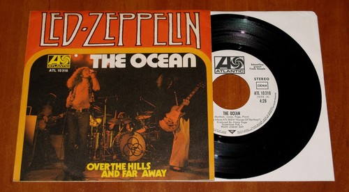 LED ZEPPELIN THE OCEAN *RARE* 7" VINYL ATLANTIC GERMANY 1973 SAMPLE ...