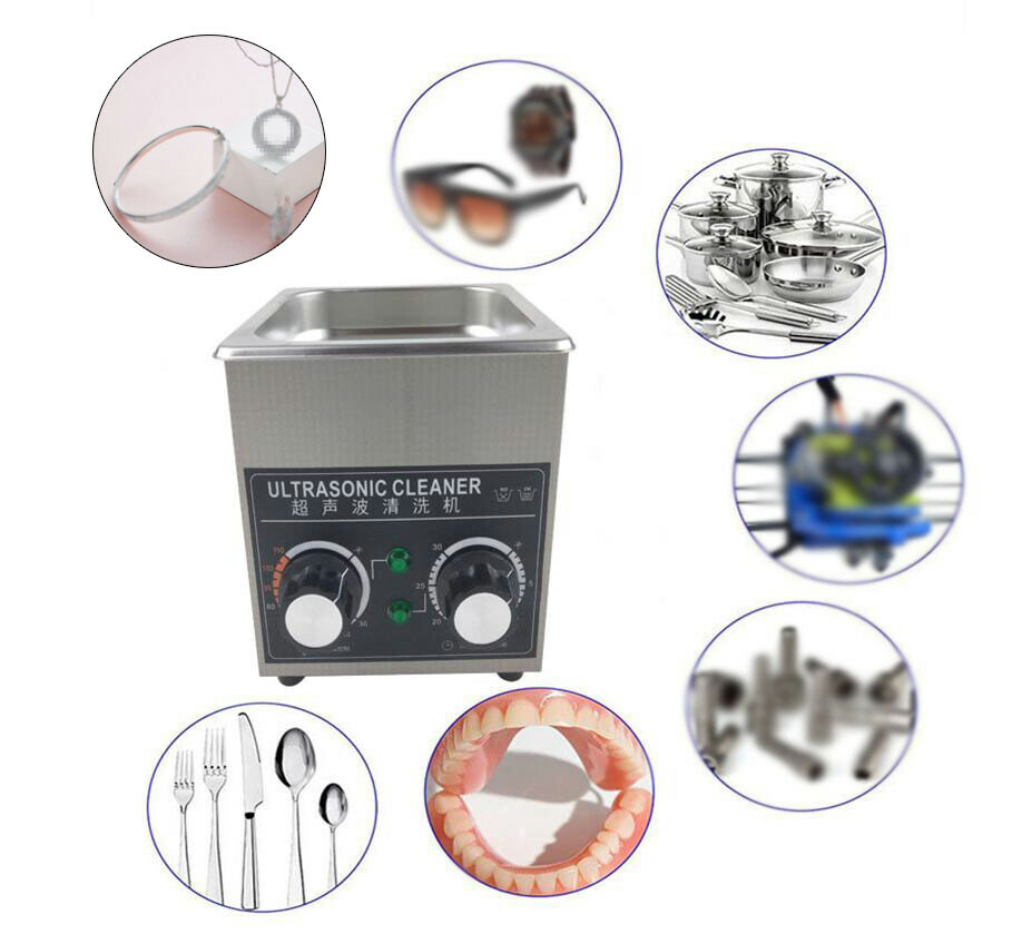 Stainless Ultrasonic Cleaning Machine Jewelry Watch Glasses Ultrasound ...