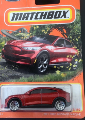 MATCHBOX RED 2021 MUSTANG MACH-E NEW IN PACKAGE-FREE SHIP | eBay