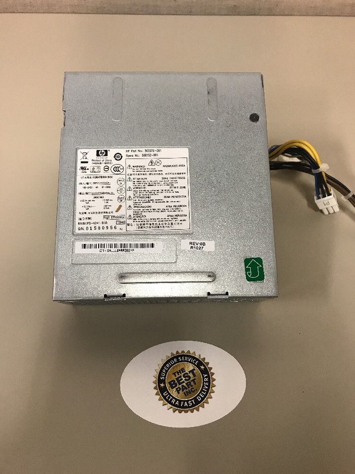 HP Pro 6300 6305 ELite 8300 240W Power Supply 508152-001 PC8019 503376 ...
