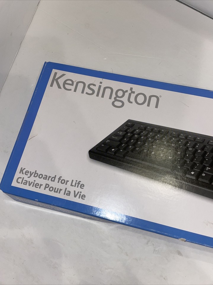 KENSINGTON K64370A Keyboard for Life Spill Resistant Design Acco ...