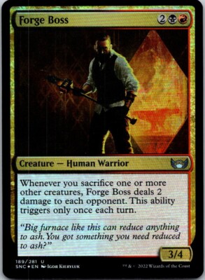 Magic the Gathering Foil Forge Boss Streets of New Capenna MTG Free ...