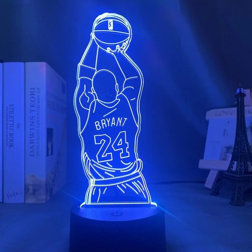 Sports NBA Kobe Byrant Shoot Jump 3D Acrylic LED 7 Colour Night Light ...