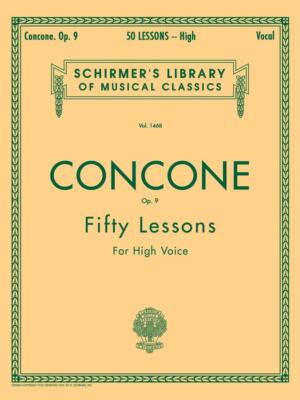 50 Lessons, Op. 9 - Joseph Concone - High Voice and Piano | eBay