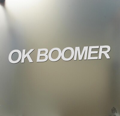 OK BOOMER sticker Generation 2 GEN Z racing JDM Funny drift car window ...