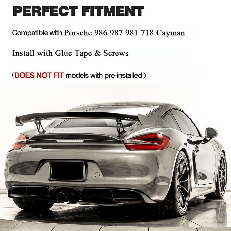 For Porsche Cayman Boxster 981 718 987 998 911 GT4 Rear Trunk Spoiler ...