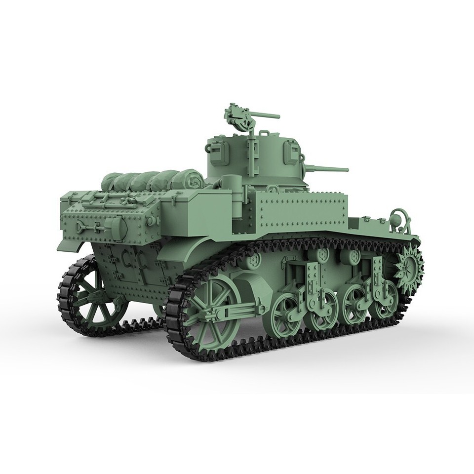 SSMODEL SS16505 1/16 Military Model Kit US M3A1 Stuart Light Tank | eBay
