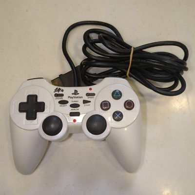 PS2 Analog Rapid Fire Controller Kiwami White PlayStation2 Sony Fuji ...
