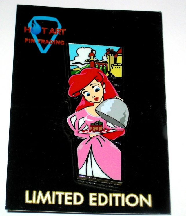 New LE Disney Pin SET Taste Royalty Series Ariel Rapunzel Mulan Tiana ...
