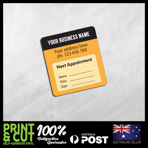 10x Custom Next Service Due Label Stickers 55x60mm Maintenance Vehicle ...