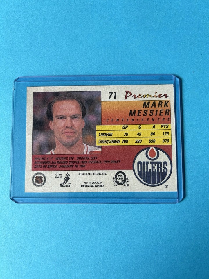 1990-91 O-Pee-Chee Premier - #71 Mark Messier | eBay