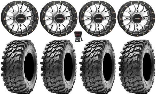 System 3 ST-3 Machined 14" Wheels 30" Rampage Tires Yamaha Viking ...