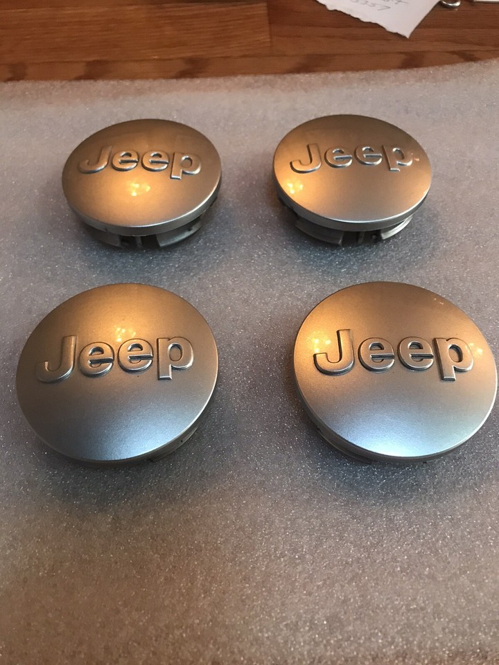 4-1LB77TRMAC OEM 2.5" Center Cap Jeep Models Silver Cherokee Compass ...