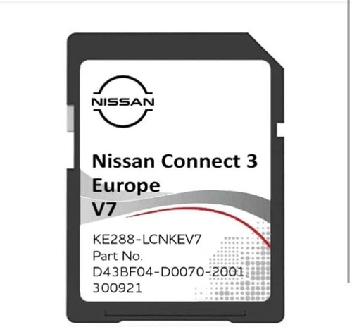 NISSAN Connect 3 V7 SD CARD Qashqai Micra Juke Navara Note SATNAV Map ...