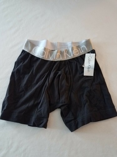 AUTHENTIC Calvin Klein Boxer Briefs, 3 pair Underwear Black Small ...