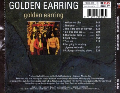 GOLDEN EARRING - GOLDEN EARRING [REMASTER] NEW CD 8712944662030| eBay