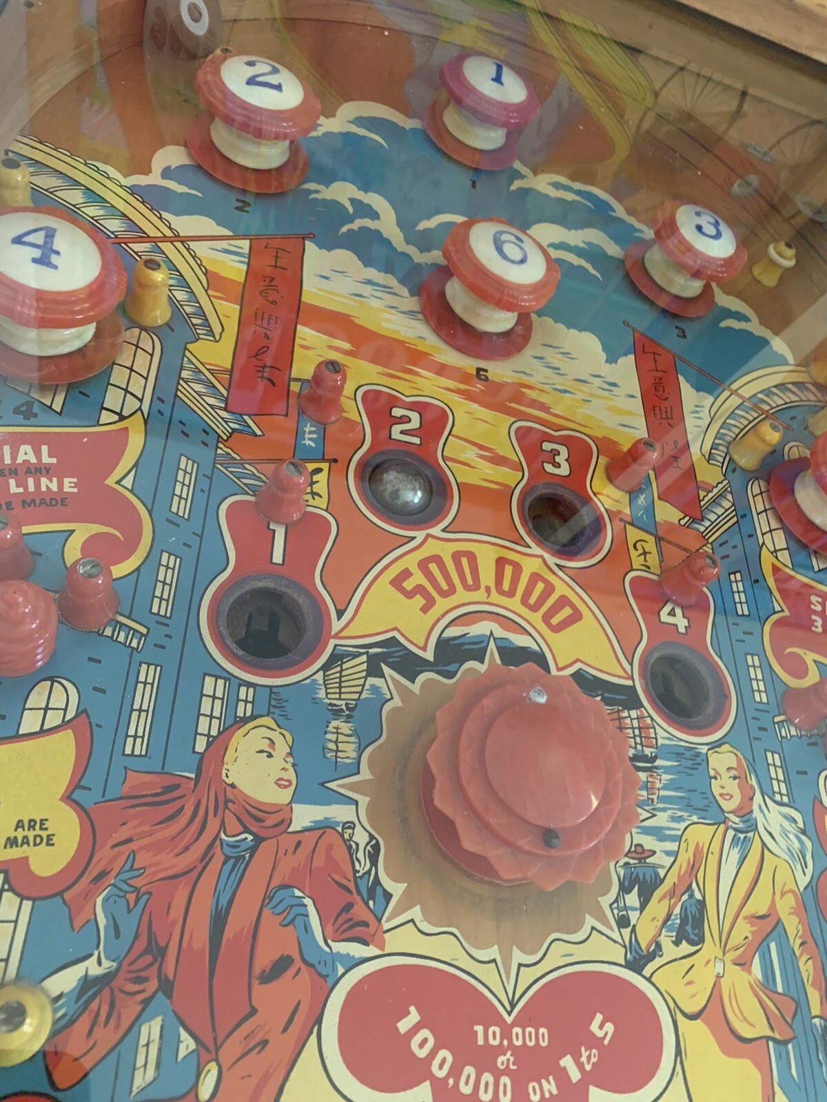 Vintage Pinball Machine Williams 1952 Hong Kong Clean And Bright ...