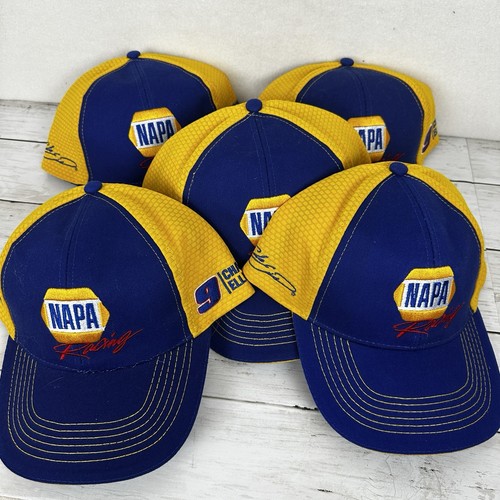 Chase Elliott Lot Of 5 New NAPA Racing Caps Hat #9 NASCAR Yellow/Blue ...