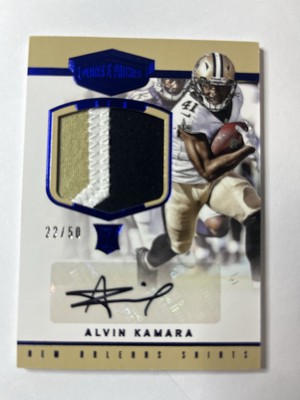 Alvin Kamara 2017 Panini Plates & Patches - RPA RC Autograph /50 Saints ...