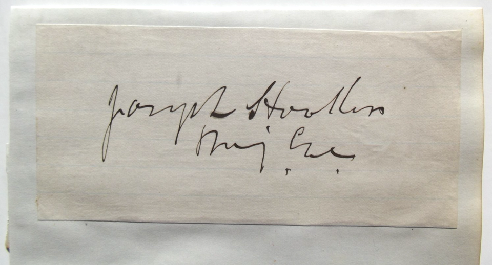 General Joseph Hooker Civil War Union Commander Autograph ''Rare'' | eBay