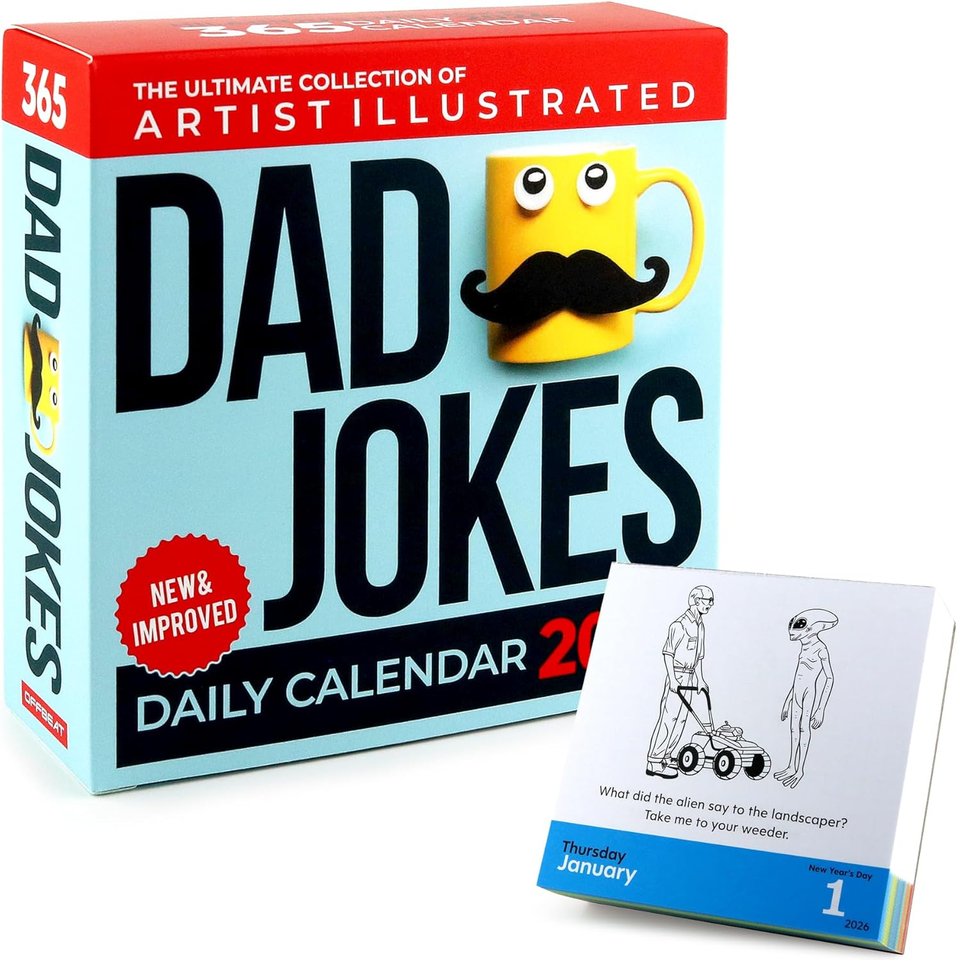 Dad Joke Desk Calendar 2026 - Unique Fun Gift for Dad 365 Daily Dad ...